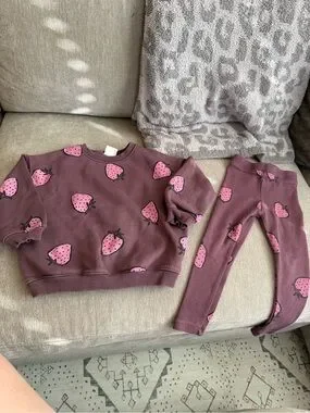 Zara | Matching Sets | Zara Strawberry Set | Poshmark